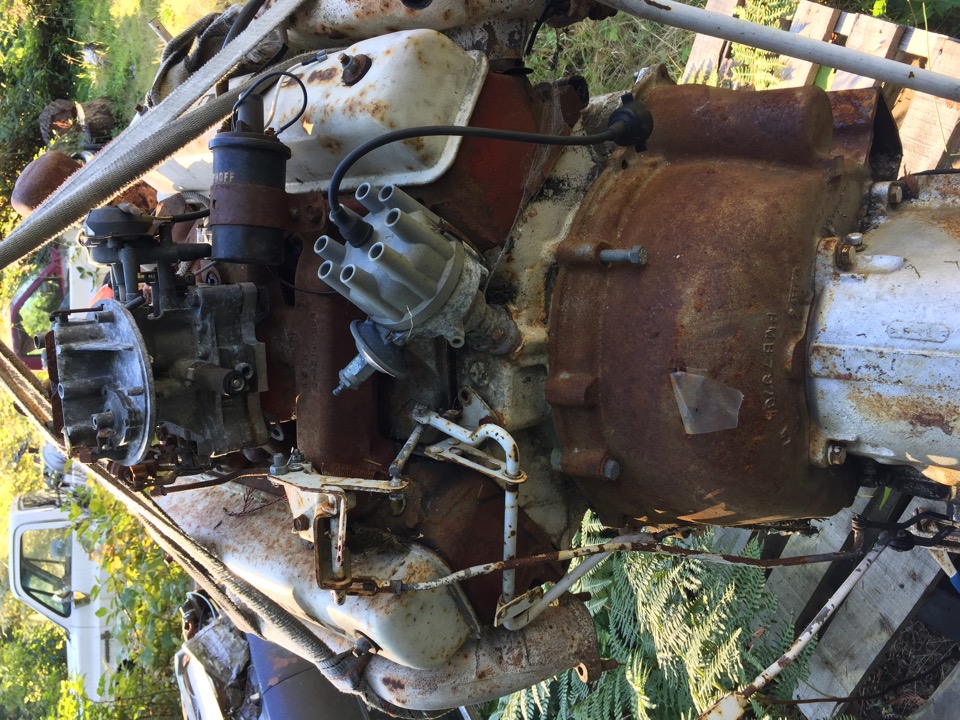 50s Mercury Y Block Motor and Tranny · Big Barkoz Speed Shop